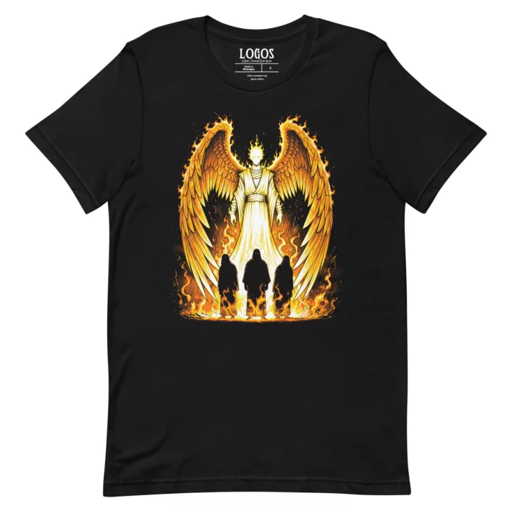 Logos TCG: “Fourth in the Fire” Unisex T-Shirt – Logos Trading Card Game